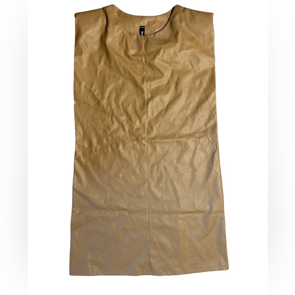 Venti6 | Dresses | Venti6 Faux Leather Dress With Padded Shoulders ...
